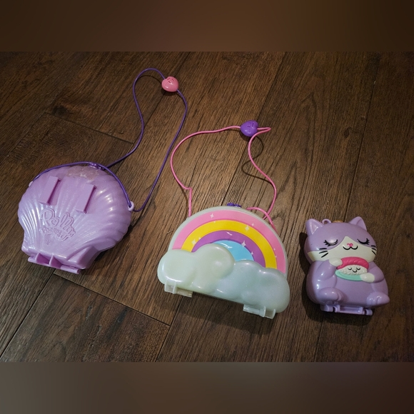 polly pocket | Toys | Polly Pocket Rainbow Ocean Sea Shell Cat Purse ...